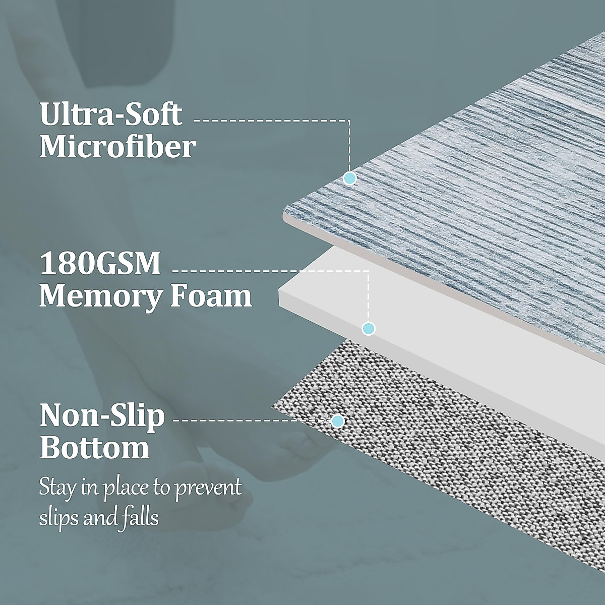 HOMBYS 9x12 Thickened Memory Foam Area Rug for Living Room Bedroom, Large Modern Abstract Floor Carpet for Indoor, Boho Home Deco Non-Shedding, Grey, Machine Washable