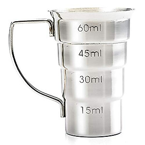 Barfly M37108 Drink Jigger, 2 oz, Stainless w/Handle