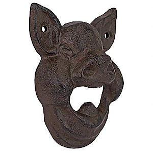 Design Toscano - QH14394 Design Toscano Divine Swine Pig Wall Mount Bottle Opener, 4.5 Inches, antique bronze