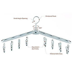 Fineget Collapsible Travel Shorts Skirt Shirt Socks Hangers with Clips Foldable Pants Clothes Plastic Suit Hangers Non Slip Closet Blue Organizer Retail Displays Blue 2 Pcs