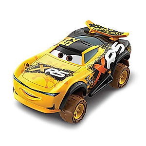 Disney Cars Toys XRS Mud Racing Vehicle Assortment 1:55 scale Die-Casts, Real Suspensions, Off-Road, Dirt-splashed Design, All-terrain Wheels, Ages 3 and up