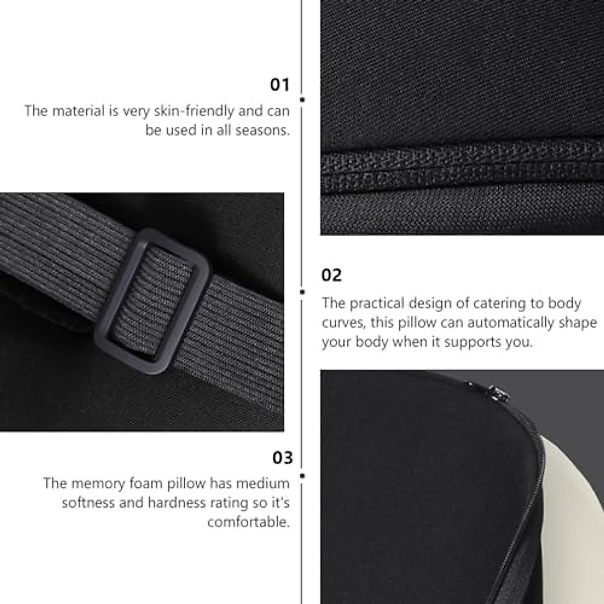 LIGHTAOTAO Car Lumbar Pillow Car Neck Pillow Floating Head Pillow Flight Neck Pillow Foam Pillows Memory Foam Neck Car Neck Cushion Car Head Pillow Memory Pillow Perspiration Headrest Car by