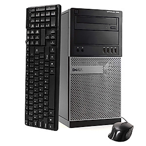 Dell Optiplex 990 Desktop Computer (Intel Quad-Core i7-2600 up to 3.4GHz, 16GB RAM, 2TB HDD, WiFi, VGA, DisplayPort, (Tower w/ HDMI), Windows 10 Professional - (Renewed)