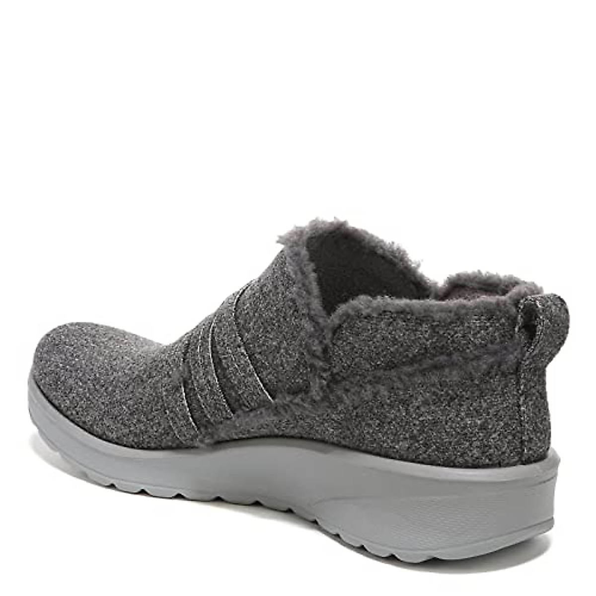 BZees Womens Glide Slip-On Ankle Boot Grey 5.5 M