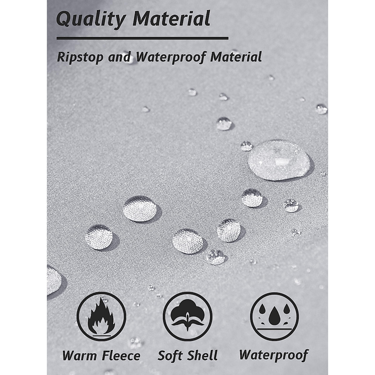 TACVASEN Men Ski Pants Insulated Waterproof Mens Waterproof Insulated Fishing/Hunting Pants Winter Work Pants for Men Insulated Ski Pants Men