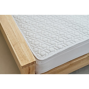 BebePio Duraron Cooling Mattress Topper Pad – Q-max 0.4 Chilling Effect Summer Blanket for Hot Sleepers & Babies – Quick Dry, Breathable, Cool Bed Throw (White, Grey), Mini