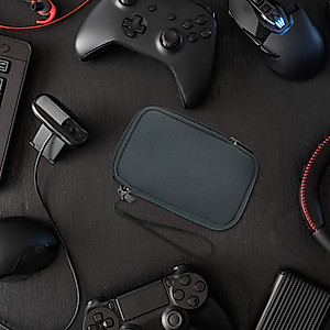 kwmobile Carrying Case Compatible with Nintendo 3DS XL - Neoprene Console Pouch with Zipper - Grey