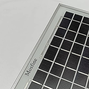 Mosfine Solar panels,10W 18V Solar Panel High Efficiency Module Power for Battery, Boat, Gate Opener, Chicken Coop, Off-Grid Applications.