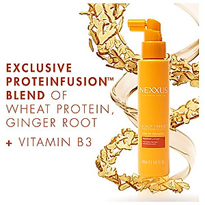 Nexxus Scalp Inergy Leave-in Conditioner For Damaged Hair, Deep Conditioner, Paraben-Free 3.3 oz