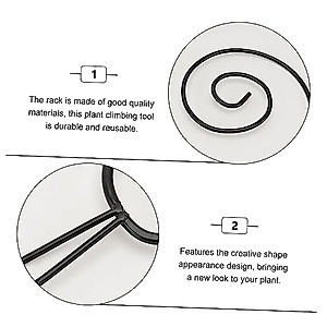 Yardwe 2pcs Climbing Vine Trellis Outdoor Decor Roses Fresh Flowers Tomato Support Climbing Flower Support Plant Stem Stakes Vegetable Cage Stand Gardening Plant Rack Plant Vine Support