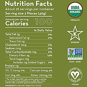 Organic Rehydrated Dried Smyrna Figs - Sunny Fruit 40oz Bulk Bag | Tender & Juicy - NO Added Sugars, Sulfurs or Preservatives | ALLERGEN-FRIENDLY, VEGAN, KOSHER & HALAL