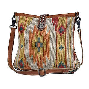 Myra Bag Flowery Spring Shoulder Bag Upcycled S-3362