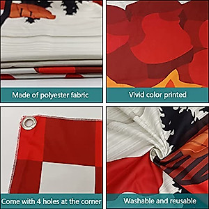 SHANSHUIART BBQ Theme Party Backdrop banner Wooden Board White and Red Lattice Background Barbecue Baby Shower Party Decorations Supplies