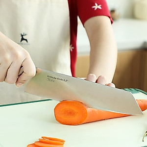 TUO Kiritsuke Knife 8.5 inch - Kiritsuke Chef Knife Vegetable Meat Cleaver Japanese Kitchen Knives - German HC Stainless Steel - Ergonomic Pakkawood Handle with Gift Box - Osprey Series