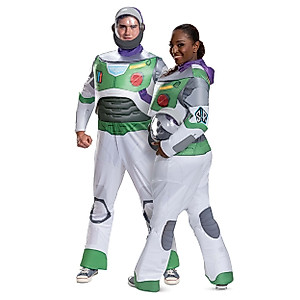 Disguise mens Disney Pixar Lightyear Buzz Space Ranger Costume, Official Disney Lightyear Outfit Adult Sized Costumes, As Shown, Men s Size Large 42-46 US