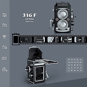 NC Uvini Building Blocks Camera, DIY STEM Toys, Building Construction Brick Set Best Gift for Adult, Teens, Collectible Model Digital Camera to Build 622pcs