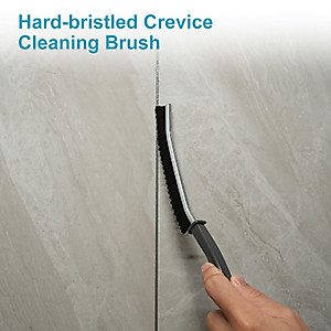 Koxuky 3 Pcs Hard Bristle Crevice Cleaning Brush, Gap Cleaning Brush, Grout Cleaner Brush, Toilet Brush, Small Scrub Brush for Shower, Gap Cleaning Tools for Household Use, Bathroom, Kitchen