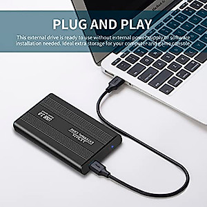 640GB 2.5 Inch Portable External Hard Drive USB 3.0 HDD Storage Compatible for PC, Desktop, Laptop, Mac, MacBook, Chromebook, Xbox One,PS5, PS4