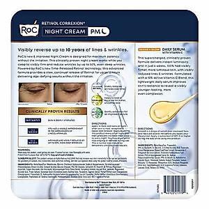 ROC Retinol Correxion Night Cream 2pk with Bonus Serum