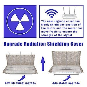 WiFi Router Cover Case, Electromagnetic Exposure Protective Cover US Guard 14IN x 16IN