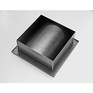 Square Trash and Waste Chute Lid Built-in Countertop- 304 Stainless Steel Balance Flap Cover, Brushed Surface Trash Grommet Swing Trash Can Lid