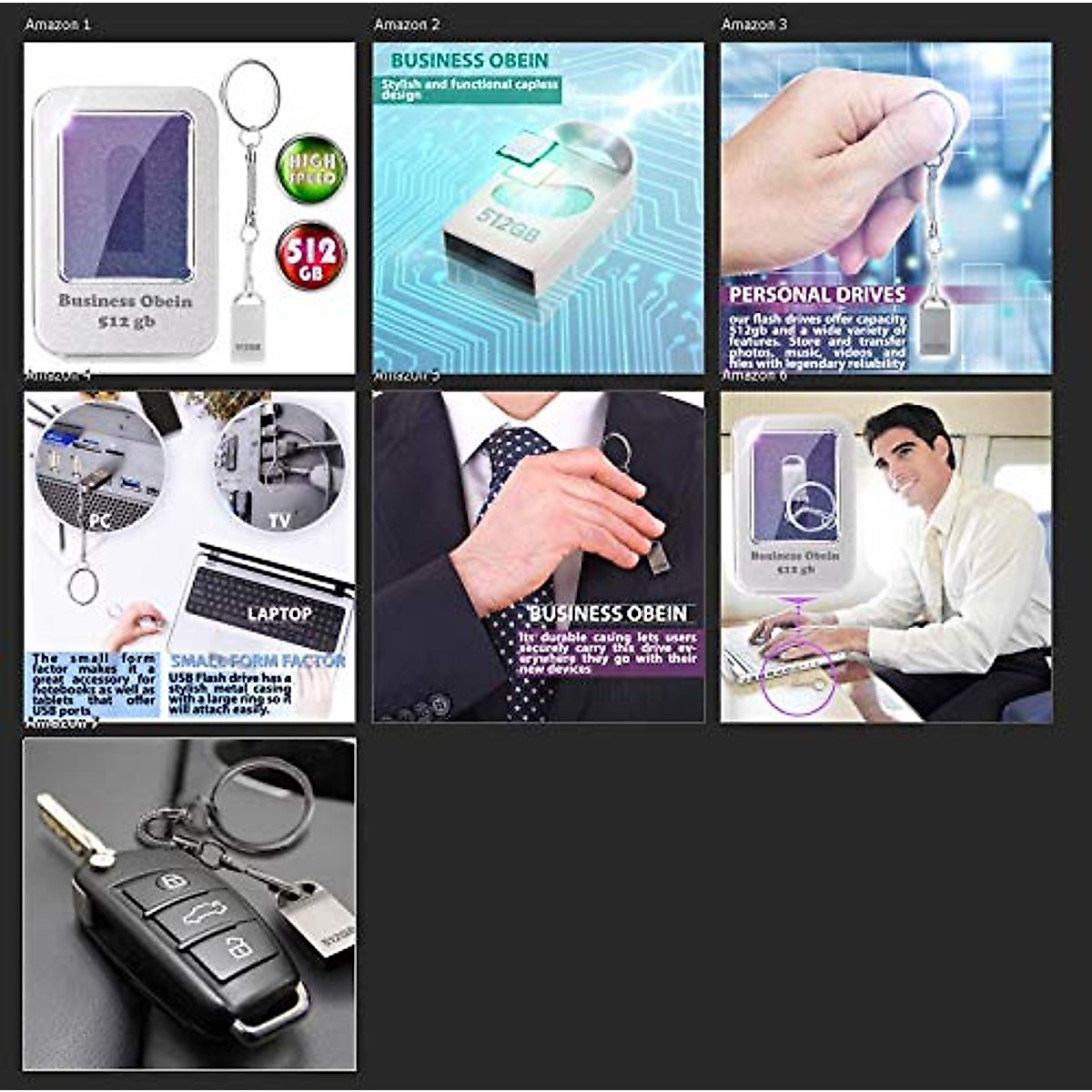 USB Flash Drive Mini | 512 GB Memory Stick | USB 2.0 Flash Drive | Metal Casing | Portable Thumb Drive | Lightweight with Large Capacity | Reliable and Stable Storage Capacity | Supports All OS |