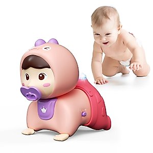 UNIH Baby Toys 6 to 12 Months Music & Light Infant Toys, Baby Crawling Toys 6 Month Old Baby Girl Toys, Tummy Time Toys for 1 Year Old Girl