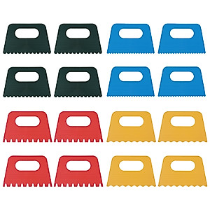 16 Pack Plastic Paint Scrapers Kit Textured Art Tools Texture Tools for Plaster Art Paint Scrapers,Scraper Tool for Texture Art on Canvas