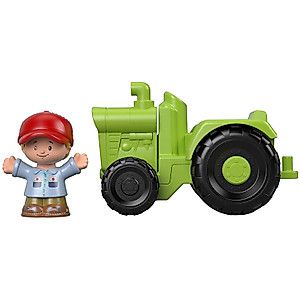 Fisher-Price Little People Rescue Fire Truck and Helpful Harvester Tractor Bundle