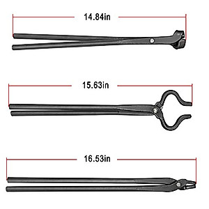 Knife Making Tongs Set 3Pcs Blacksmith Tongs Assembled Knife Making Blacksmith Tools Anvil Forge