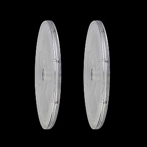 MY MIRONEY 8 Inch Lazy Susan Turntable Organizer Clear Plastic Acrylic Organizers Heavy Duty Rotating Swivel Stand with Steel Ball Bearings Pack of 2