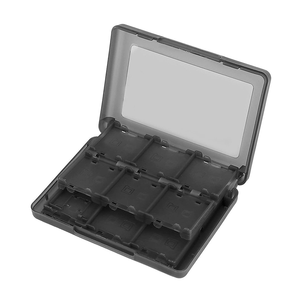 OUKENS Game Card Storage Box, 28 in 1 PP Plastic Game Card Case Holder Cartridge Storage Box for Nintendo DSL LL(Black)