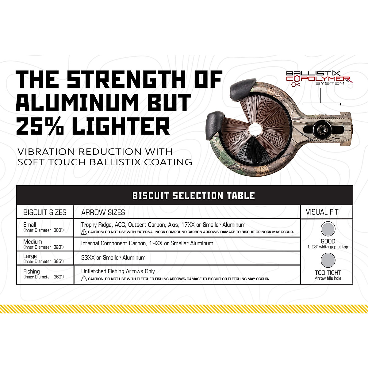 Trophy Ridge Whisker Biscuit Original Archery Arrow Rest, Ambidextrous, Medium, Camo