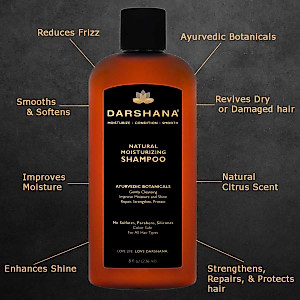 Darshana Natural Moisturizing Shampoo with Ayurvedic Botanicals (8 fl oz.)