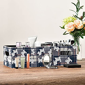 Scottish Dog Storage Basket Felt Storage Bin Collapsible Toy Boxs Decorative Baskets Organizer for Pet Supplies Magazine