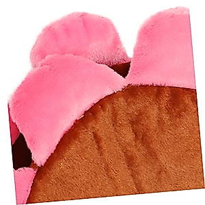 ABOOFAN Pet Mat Cat Mat for Food Household Cleaner Plush Sofa Dog Mat Funny Doormat Small Pet Bed Washable Pet Pad Small Dogs Mat Warm Cat Bed Crystal Velvet to Sleep Plush Dog