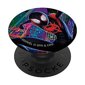 Marvel Spider-Man Into the Spider-Verse Miles Graffiti City PopSockets Standard PopGrip