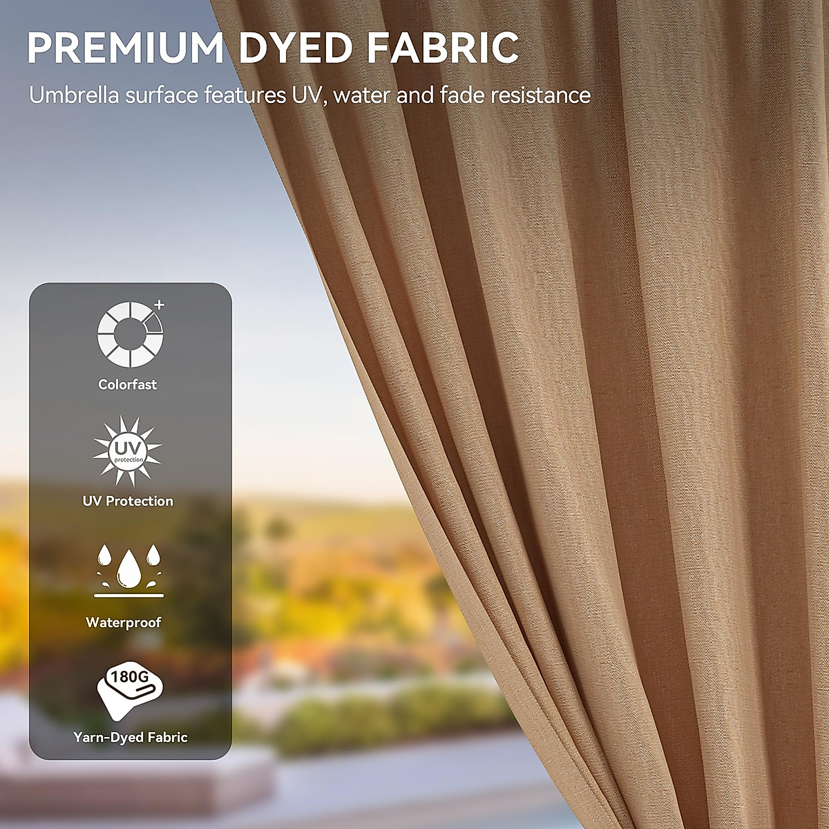 YITAHOME 10x10ft Hardtop Gazebo with Nettings and Curtains, Heavy Duty Double Roof Galvanized Steel Outdoor Combined of Horizontal Vertical Stripes Roof for Patio, Backyard, Deck, Lawn (Bronze)