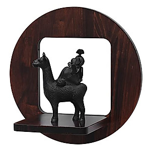 WELLAND 4 Pack Floating Shelves Wall Mounted, Rustic Wood Wall Shelves Display Shelf for Living Room, Bedroom, Bathroom, Kitchen