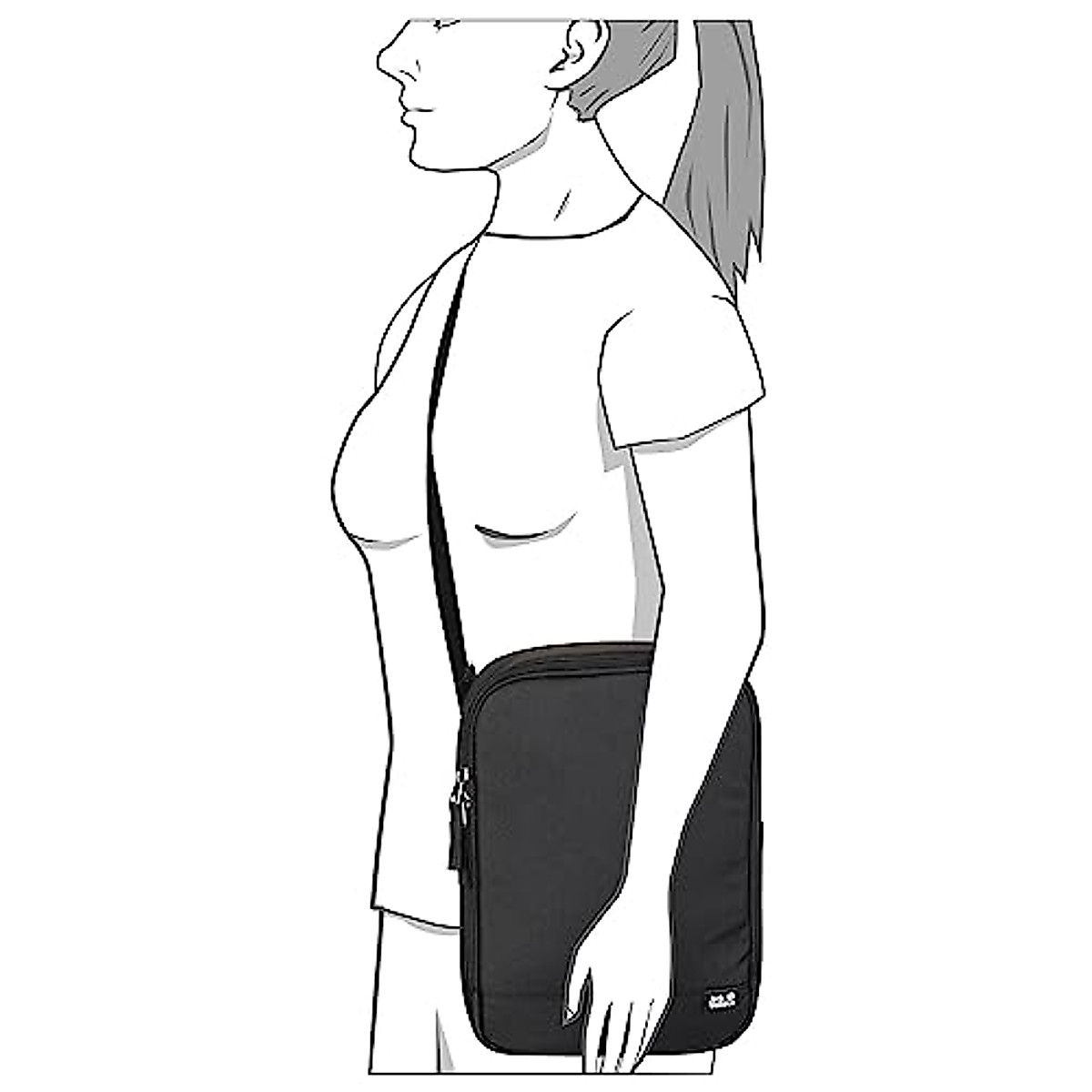 Jack Wolfskin Gadgetary, Black, ONE Size