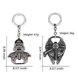 Star Wars Bottle Opener - Star Wars Keychain - Darth Vader Beer Bottle Opener Manual Alloy 2 PCS