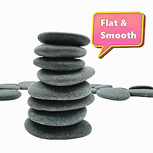 Lifetop 30PCS Small Painting Rocks, DIY Rocks Flat & Smooth Kindness Rocks for Arts, Crafts, Decoration, Gray Rocks for Painting,Hand Picked for Painting Rocks