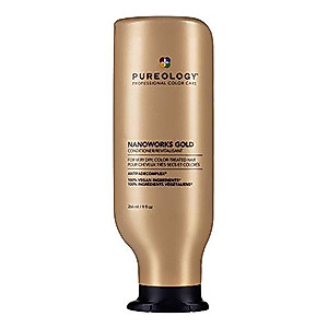 Pureology Nanoworks Gold Conditioner | For Very Dry, Color-Treated Hair | Restores & Strengthens Hair | Sulfate-Free | Vegan | Updated Packaging | 9 Fl. Oz. |