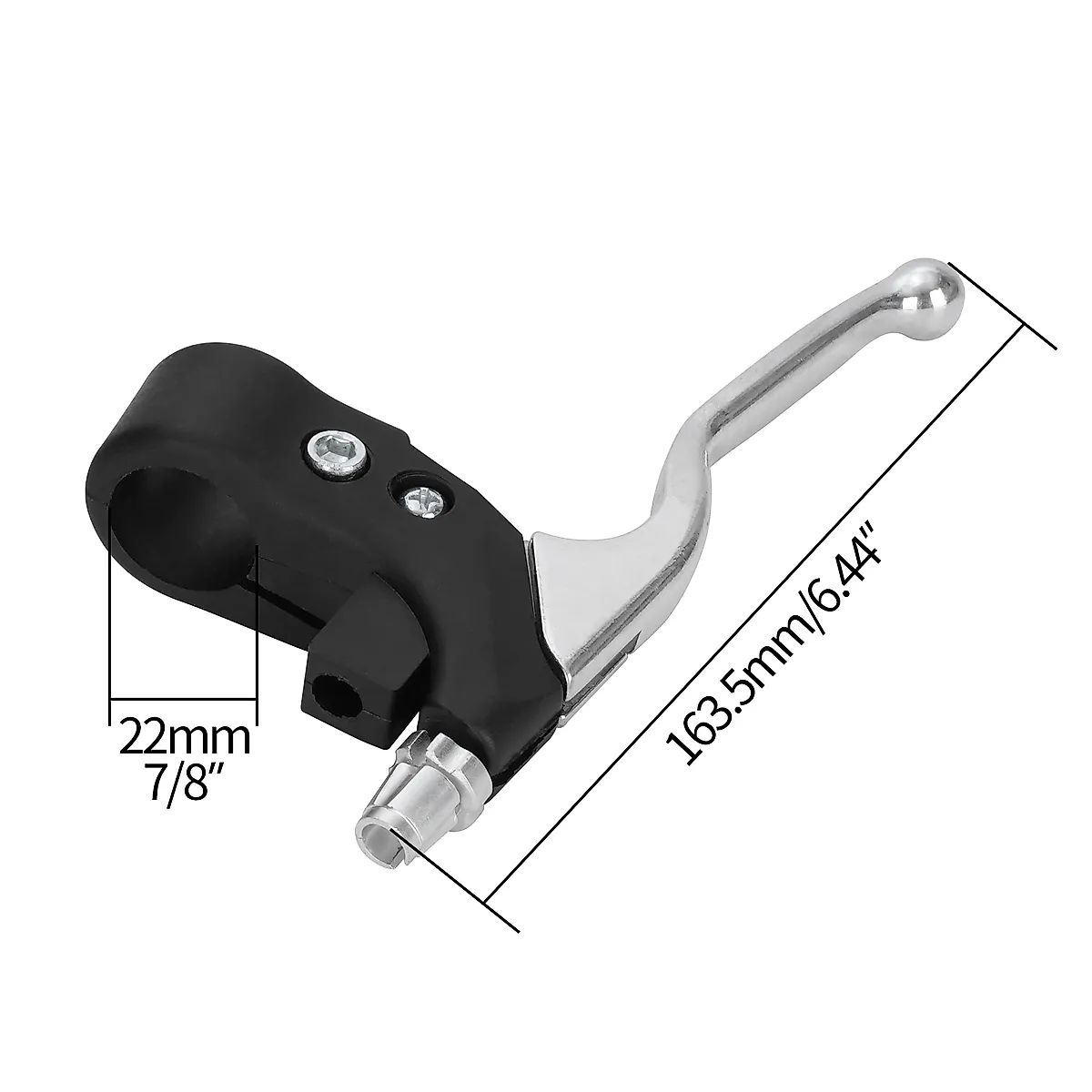 RUTU 7/8" Aluminum Left Brake Lever - 22mm Universal Motorcycle Brake Lever - Compatible with CRF XR 80 100 CRF80 XR200 SSR 125cc Roketa Baja Moped Pit Dirt Motor Bike Motocross
