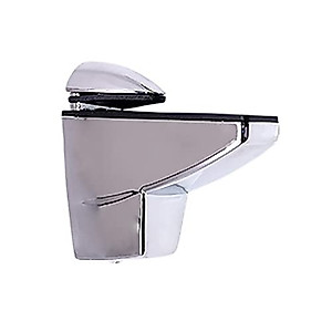 XVL 15.5-Inch Bathroom Glass Shelf, Chrome GS3004B-L