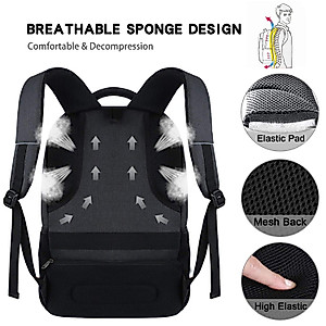 FANDARE Unisex Backpack Business Laptop Daypack Travel Rucksack with USB Charging Port Waterproof College School Computer Bag Bookbag for Women & Men Fits 15.6 Inch Laptop and Notebook Blue