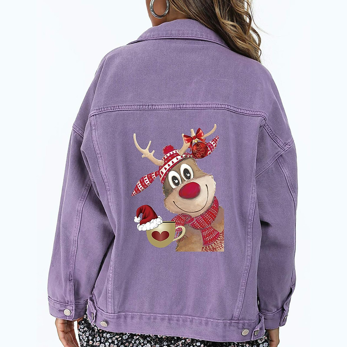 AMONEYLS Christmas Iron On Decal Heat Transfer Patches for Clothing Iron On Transfer Vinyl Stickers Washable 12pcs Heat Press Decals