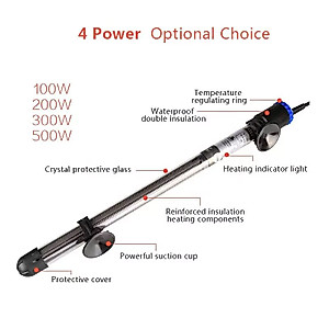 EVERGROW® 300W Aquarium Fish Tank Anti-Explosion Submersible Heater JRB-230