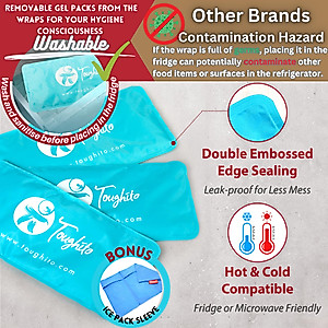 Ankle Ice Pack Wrap for Swelling - Compression Foot & Ankle Pain Relief, Hot & Cold Therapy for Swelling, Sprains, Achilles Tendonitis, Plantar Fasciitis - Extra Sleeve, Strap & Reusable Gel Ice Packs