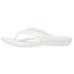 Crocs womens Kadee Ii Flip Flop, White, 9 US